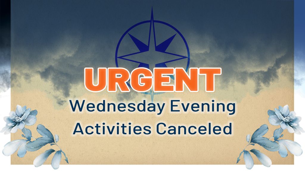 Urgent: Wednesday Evening Activities Canceled – Bethlehem Lutheran Church